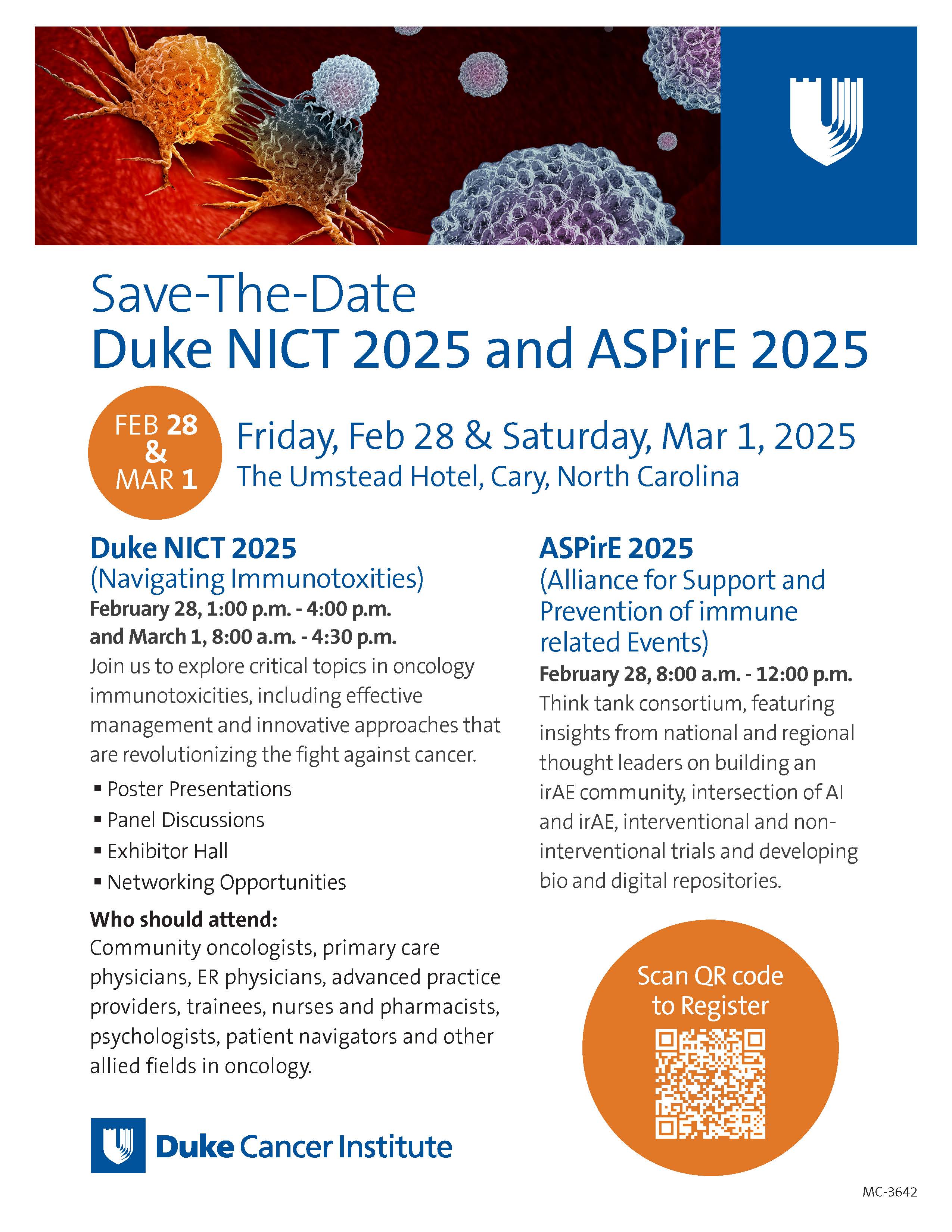 Duke NICT 2025 and ASPirE 2025 | Duke Cancer Network